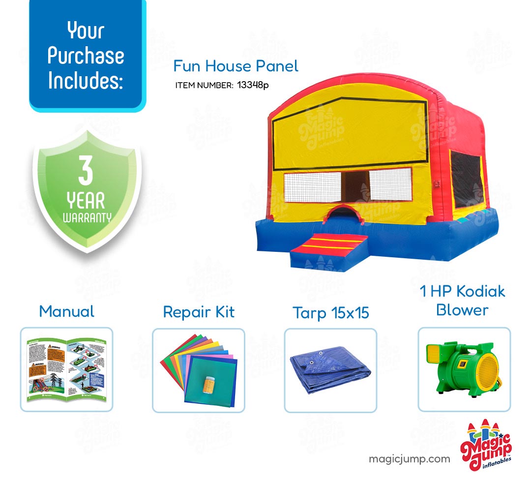 13'x13' Fun House Panel | Bounce House | Magic Jump, Inc.