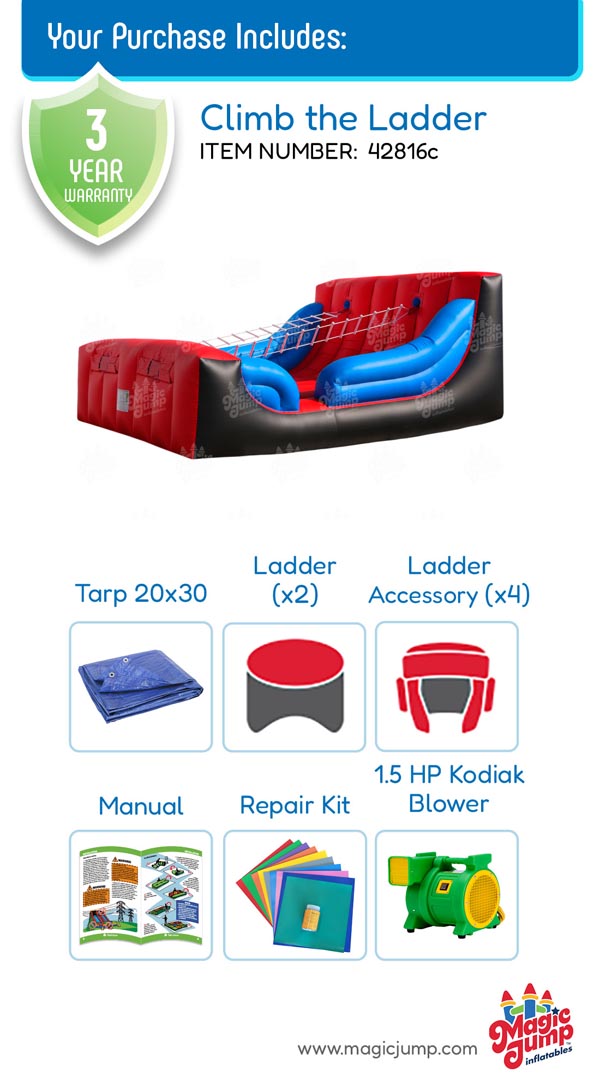 Climb the Ladder | Jacobs Ladder Inflatable, Sports Inflatable Games ...