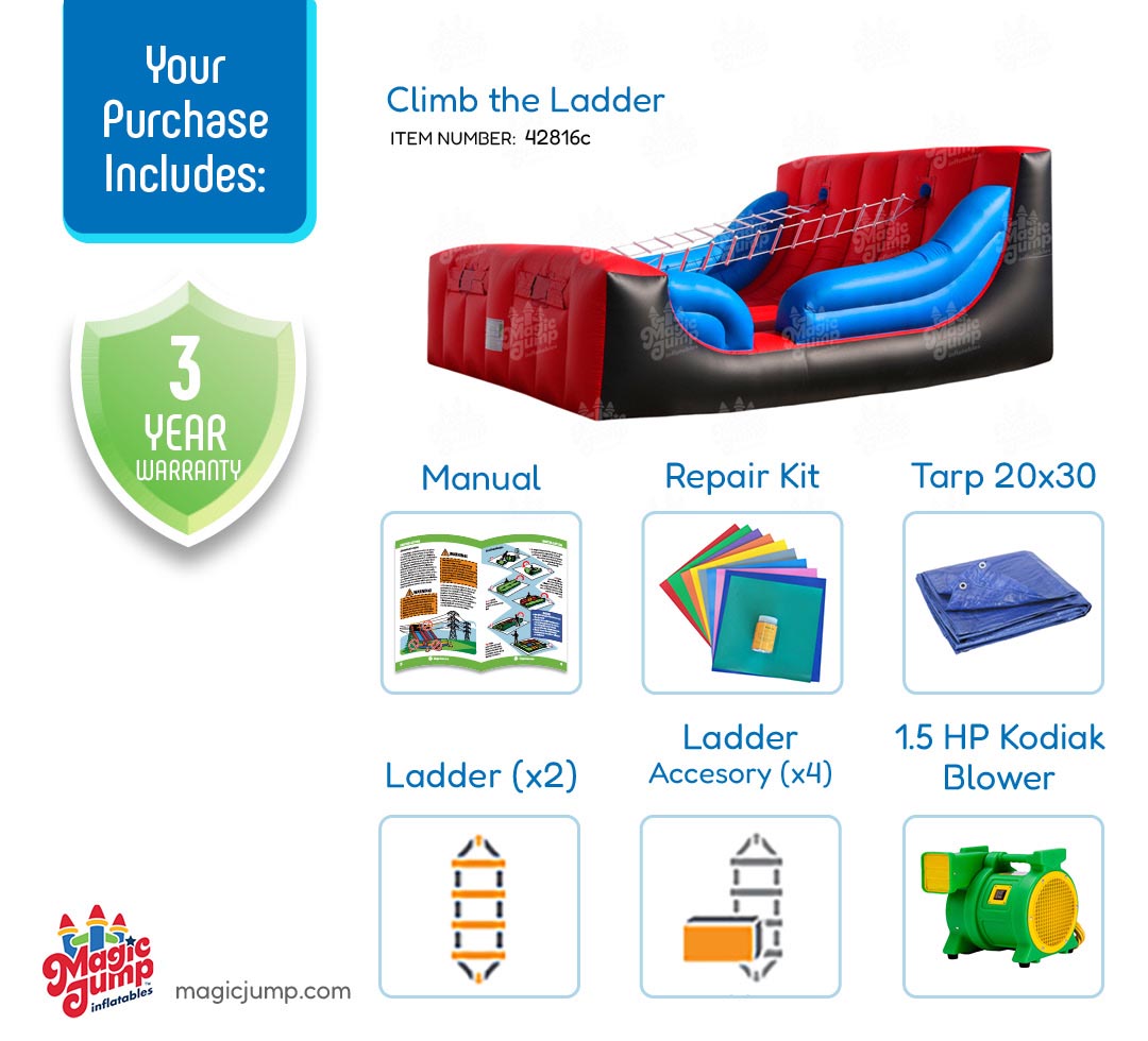 Climb the Ladder | Jacobs Ladder Inflatable, Sports Inflatable Games ...