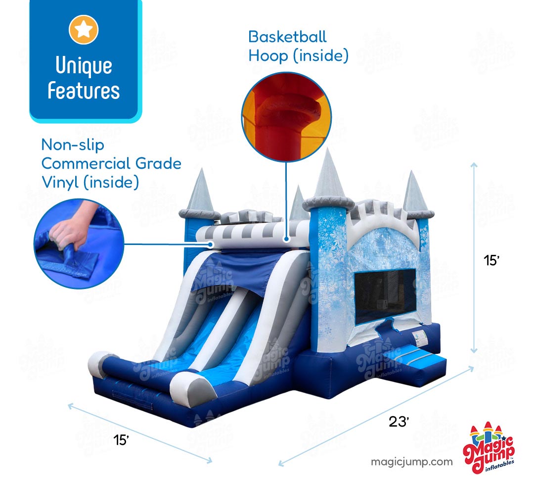 Dual Ice Castle Combo | Inflatable Combos, Bounce and Slide, Jump and ...