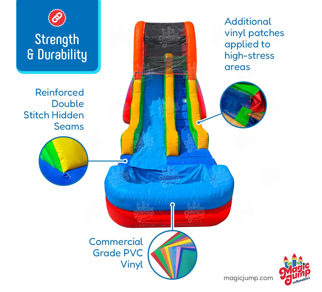 17' Fun Slide | Waterslide | Magic Jump, Inc.