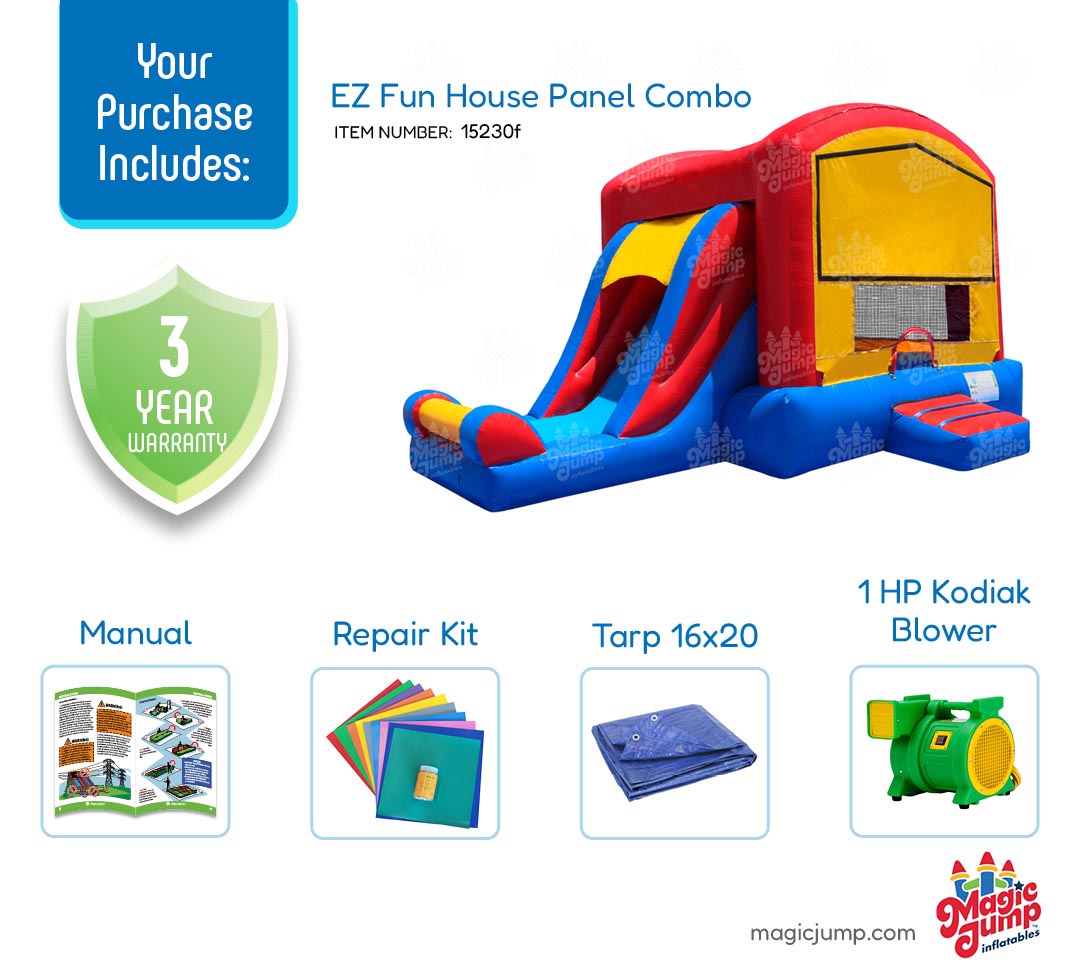 EZ Fun House Panel Combo | Inflatable Combos, Bounce and Slide Module ...