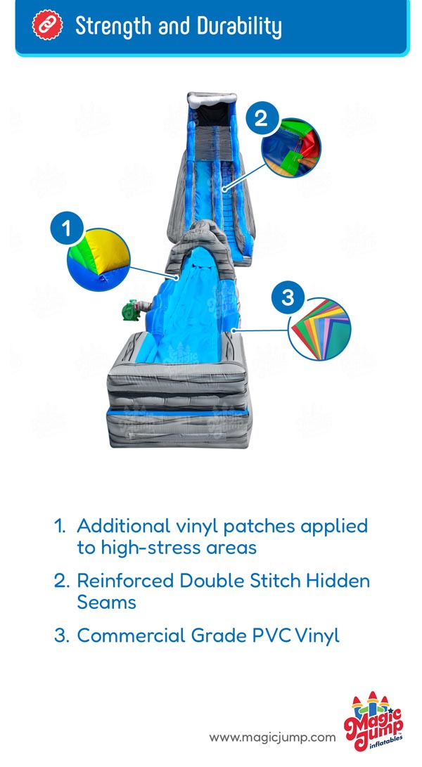 28' Rockin Wave Slide | Waterslide| Magic Jump, Inc.