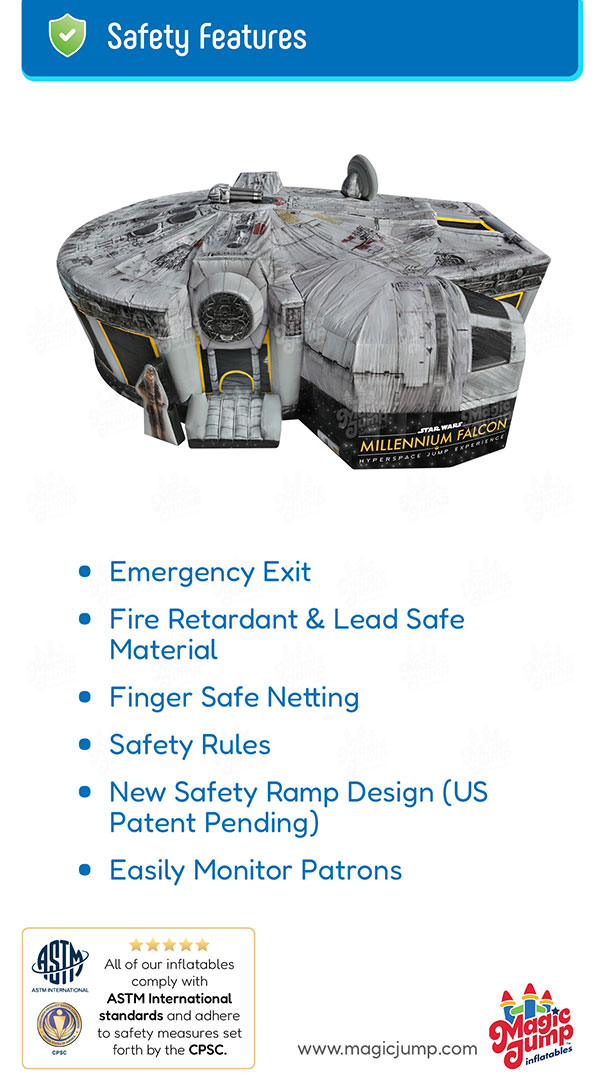 Millennium Falcon Bounce House, Star Wars Inflatables | Magic Jump