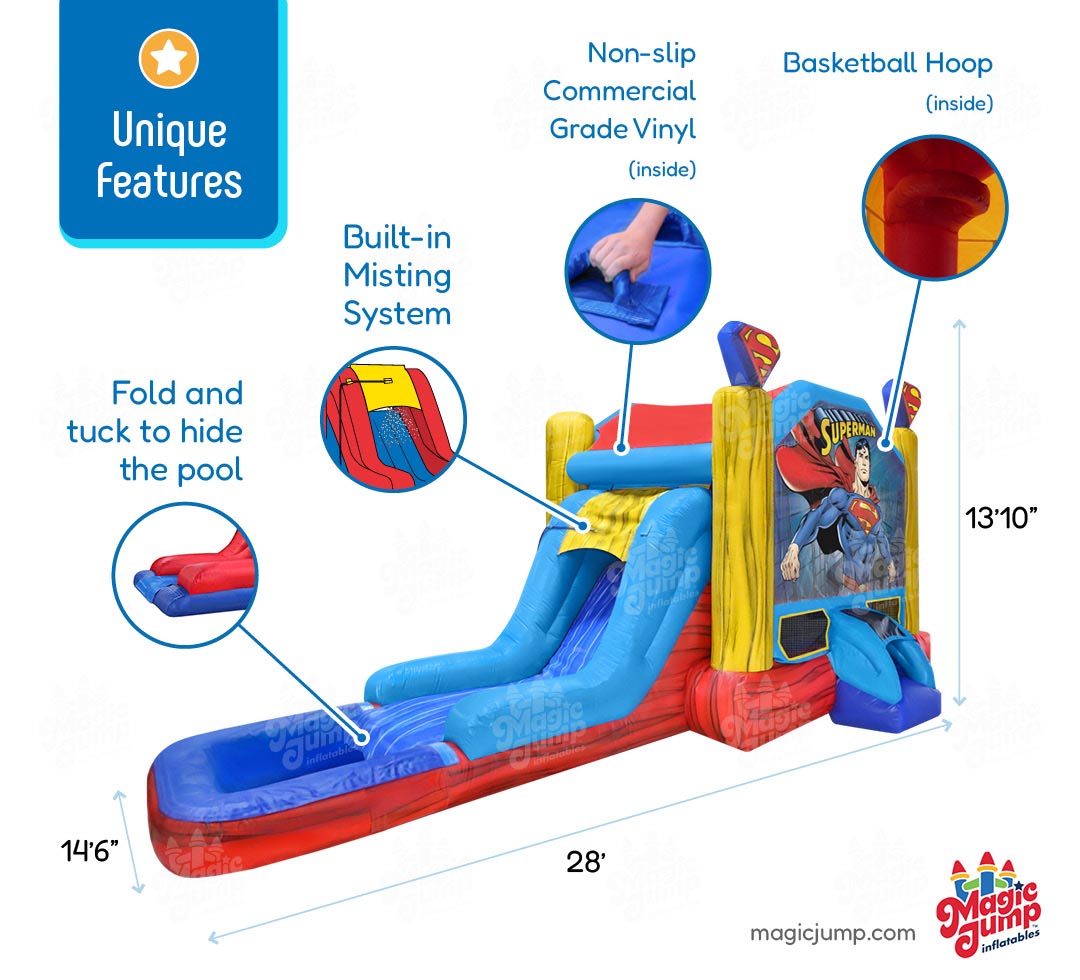 Superman EZ Combo | Licensed Inflatables | Magic Jump, Inc.