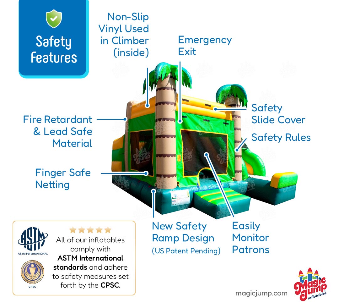 Fun Tropical Combo | Inflatable Combos, Bounce and Slide Combos, Jump ...