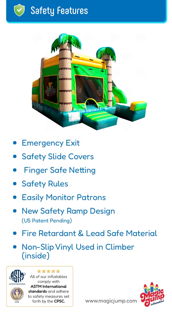 Fun Tropical Combo | Inflatable Combos, Bounce and Slide Combos, Jump ...