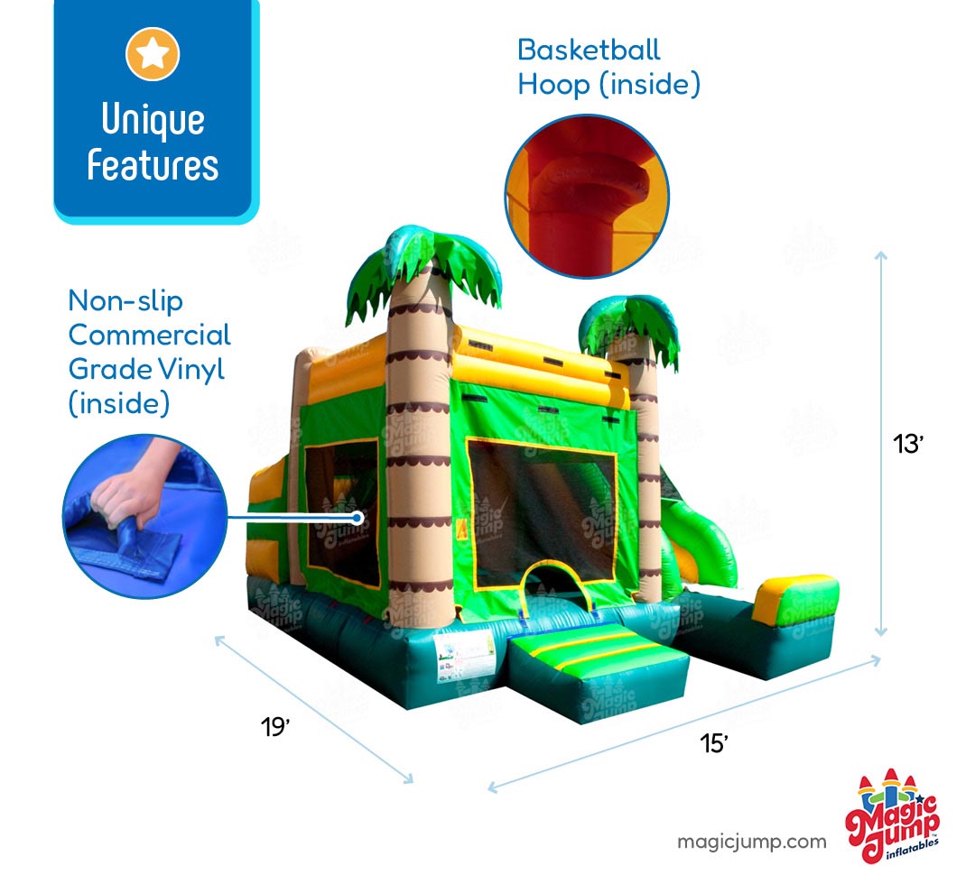 Fun Tropical Combo | Inflatable Combos, Bounce and Slide Combos, Jump ...